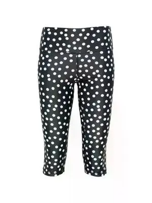 LESLIE AMON Capri Polka-dot Print Shorts