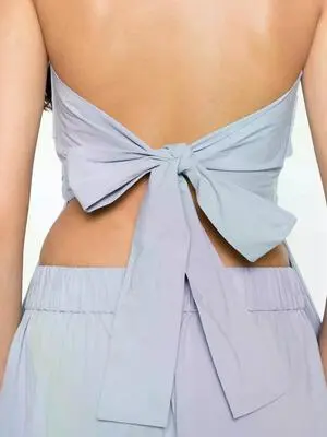 ST. AGNI Strapless Tie-back Top - Blue