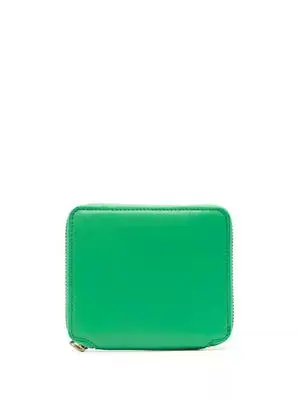 Comme Des Garçons Leather Zipped Wallet - Green