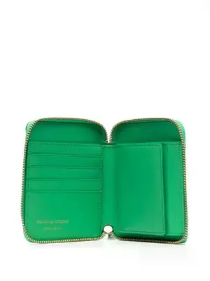 Comme Des Garçons Leather Zipped Wallet - Green