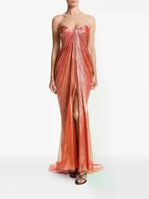 MARIA LUCIA HOHAN Victoria Ruched Maxi Dress