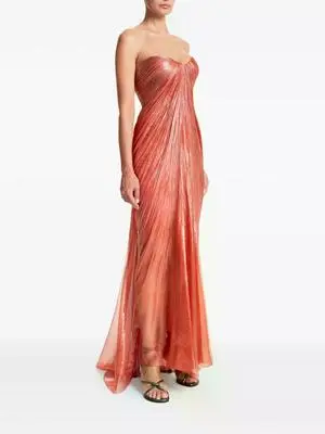 MARIA LUCIA HOHAN Victoria Ruched Maxi Dress
