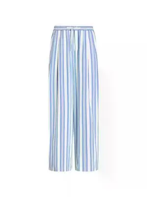 Dolce & Gabbana Striped Poplin Trousers - Blue