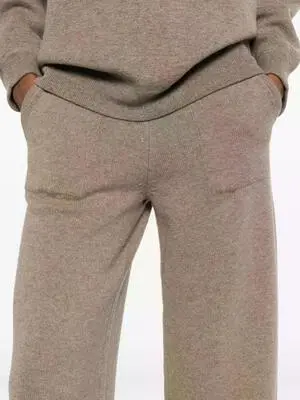 Max Mara Drawstring Waist Wide Leg Track Pants - Brown