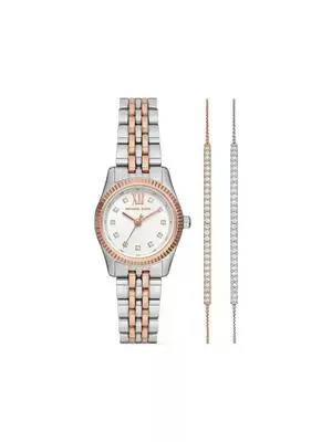Michael Kors Lexington 26mm Watch Set - White