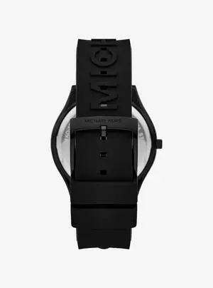 Michael Kors Oversized Stainless Steel And Silicone Aspyn Watch