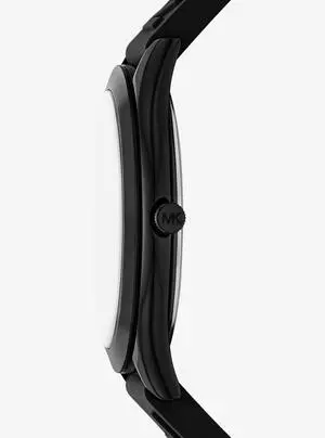 Michael Kors Oversized Stainless Steel And Silicone Aspyn Watch
