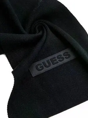 Guess Logo-patch Knitted Scarf