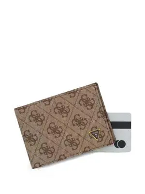 Guess Monogram-print Logo-plaque Wallet