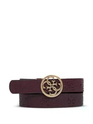 Guess Reversible Logo-plaque Belt - Black