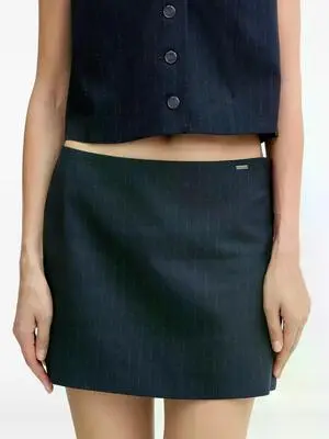 Guess Pinstripe Mini Skirt