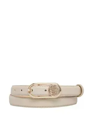 Guess Pebbled Logo Plaque Belt - Neutrals