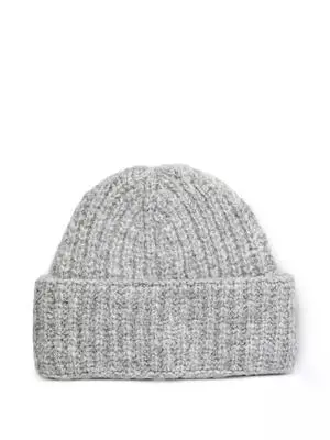Liu Jo Ribbed-knit Beanie - Grey