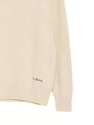 LES DEUX Raglan-sleeve Logo-embroidered Sweater
