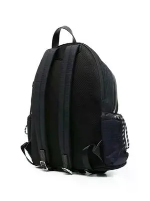 Emporio Armani Logo-jacquard Backpack - Blue
