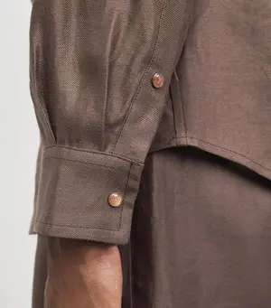 GOD'S TRUE CASHMERE Linen Cocoa Shirt