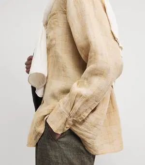 Our Legacy Cotton-linen-blend Check Above Shirt