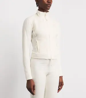 SKIMS Fleece Lounge Fitted Jacket