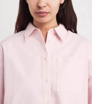 Maje Cotton Shirt With Scarf Detail
