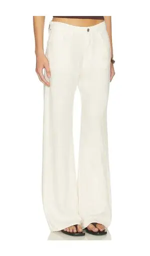 Citizens Of Humanity Nora Linen Trouser Leg Pants - Vanilla