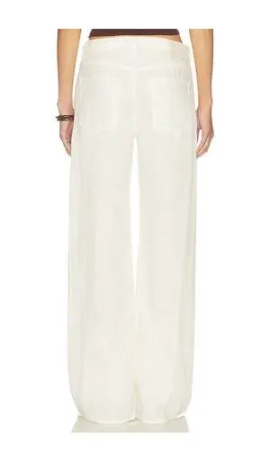 Citizens Of Humanity Nora Linen Trouser Leg Pants - Vanilla