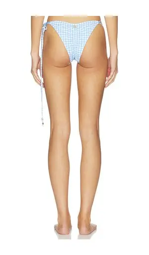 BANANHOT Kyma Bikini Bottom - Light Blue Gingham