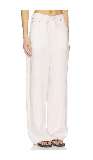 Citizens Of Humanity Petite Brynn Drawstring Trouser Pants - Pale Stone