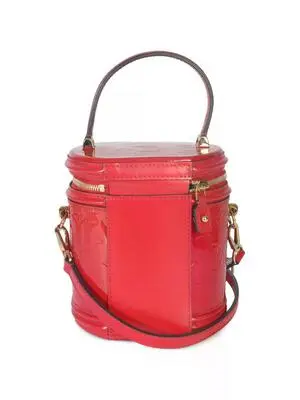 LOUIS VUITTON 2019 Monogram Vernis Cannes Bucket Bag - Red