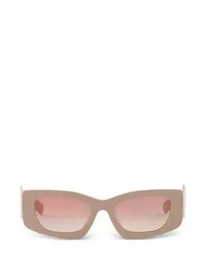 Prada Sunglasses With Triangle Logo - Neutrals