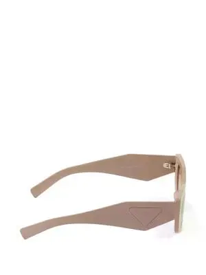 Prada Sunglasses With Triangle Logo - Neutrals