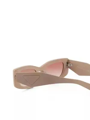 Prada Sunglasses With Triangle Logo - Neutrals