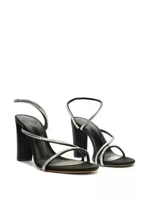 ALEXANDRE BIRMAN Polly Zircone 85 Leather Sandals
