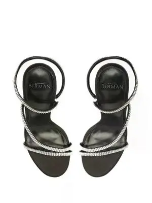 ALEXANDRE BIRMAN Polly Zircone 85 Leather Sandals