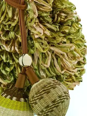 AQUAZZURA Mini Pom Pom Tote Bag