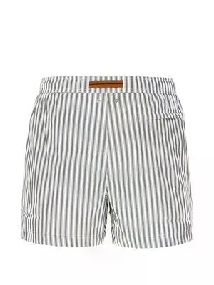 Zegna Striped Swim Shorts - Blue