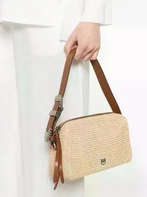 Pinko Love Birds Buckle-detail Shoulder Bag