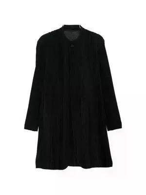 Issey Miyake Plissé-effect Coat