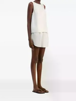Loulou De Saison Sleeveless Silk Twill Top