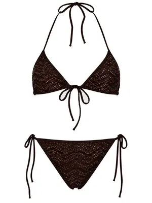 Missoni Embellished Bikini Set - Brown