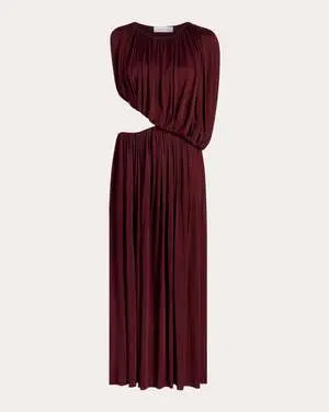 Marina Moscone Jersey Maxi Dress - Red