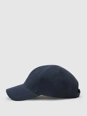 REISS Lucas Baseball Cap - Navy