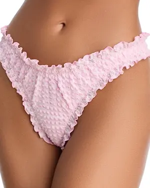 Simkhai Maelie Ruched Bikini Bottom - Daisy Multi