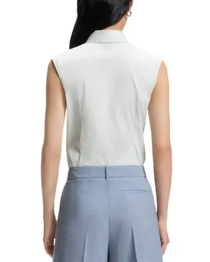 BOSS Burbella Sleeveless Shirt - Open Blue