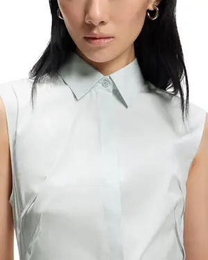 BOSS Burbella Sleeveless Shirt - Open Blue