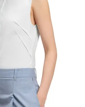 BOSS Burbella Sleeveless Shirt - Open Blue