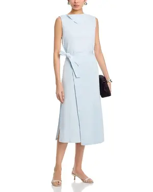 BOSS Emikay Belted Midi Dress