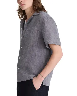 Madewell Standard Fit Linen Shirt - Dark Chambray