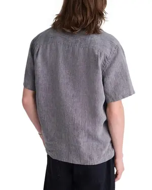 Madewell Standard Fit Linen Shirt - Dark Chambray