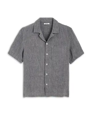 Madewell Standard Fit Linen Shirt - Dark Chambray