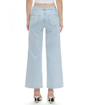 BAYEAS Mid-rise Wide-leg Jeans In Light Wash